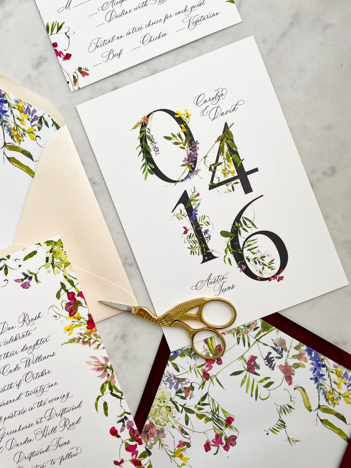 Wedding Invitation Papers - designbylaney.com